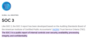 Comparaison - SOC 1 vs. SOC 2 vs. SOC 3